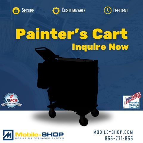 Rolling Paint Cart | The Painter's Cart From Mobile-Shop