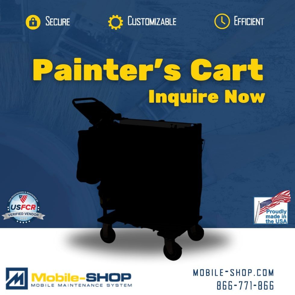 Rolling Paint Cart | The Painter's Cart From Mobile-Shop