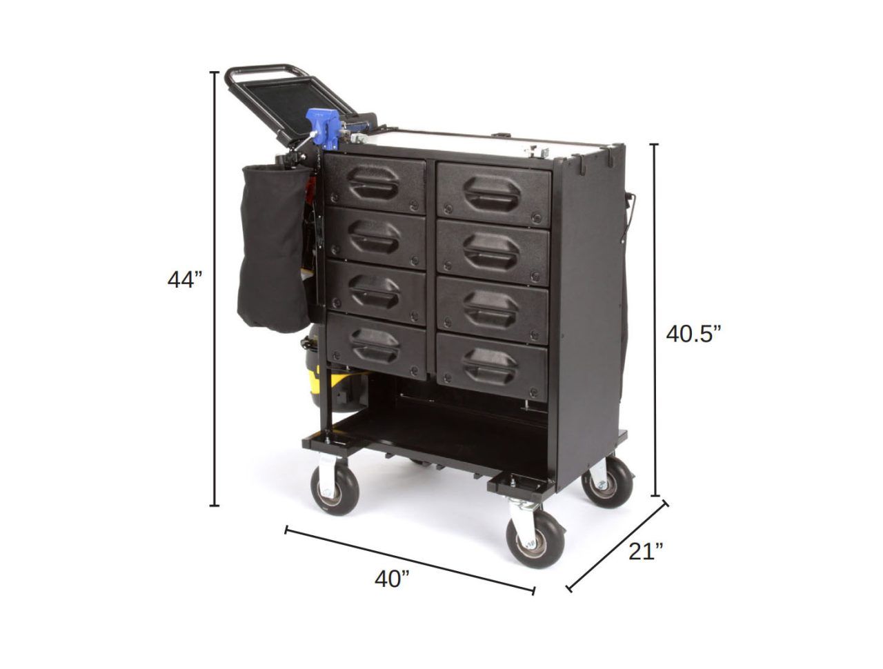 8 Drawer Rolling Tool Cart | The Capacity Cart From Mobile-Shop