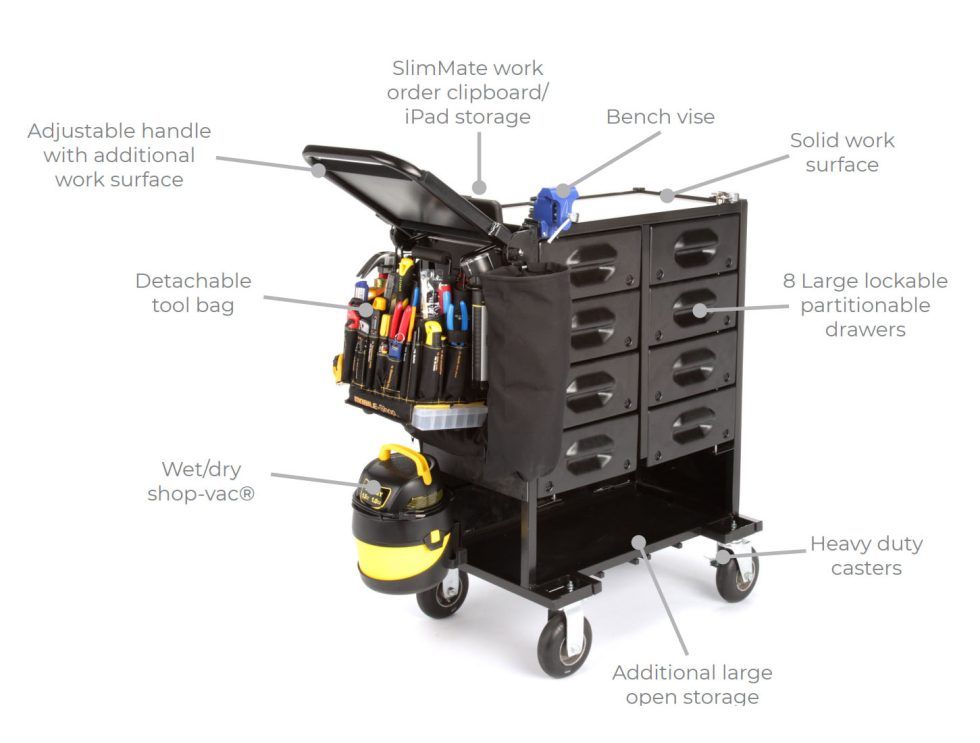 8 Drawer Rolling Tool Cart | The Capacity Cart From Mobile-Shop