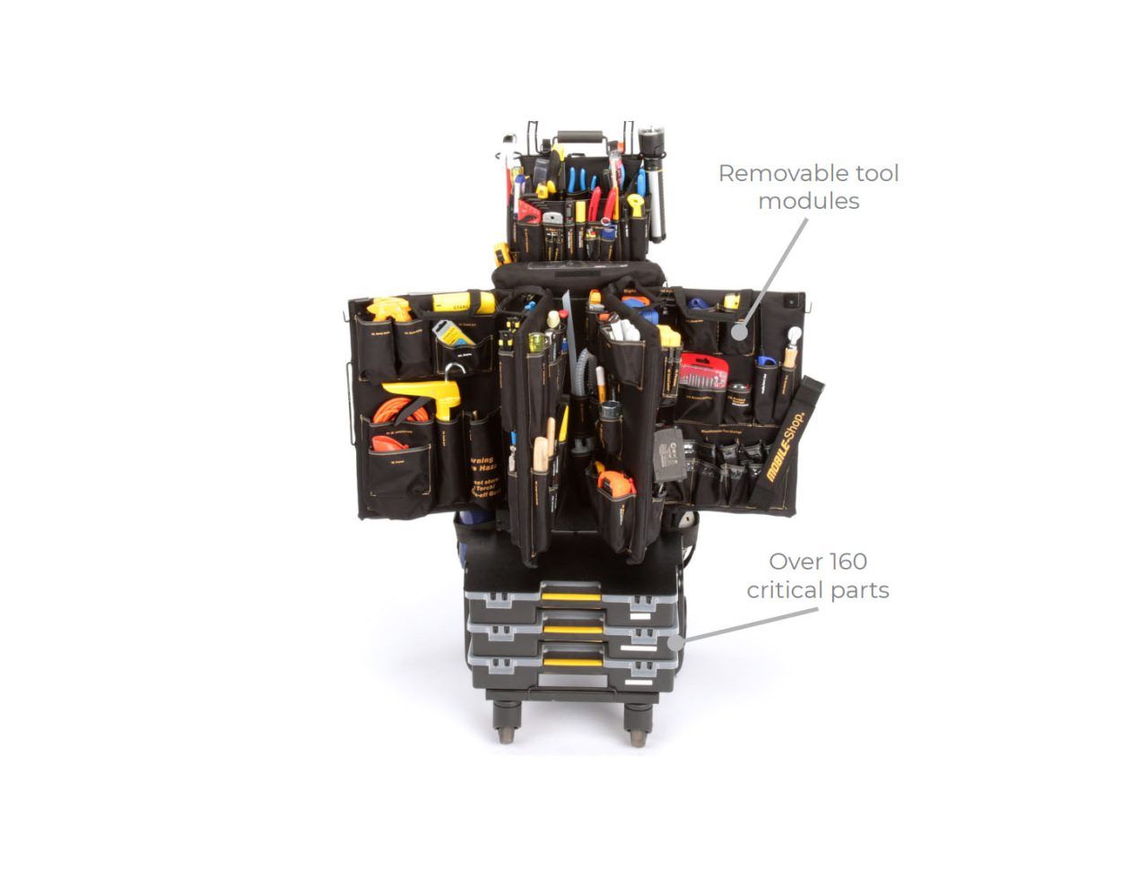 Highly Transportable Facility Maintenance Tool Cart | Mobile-Shop